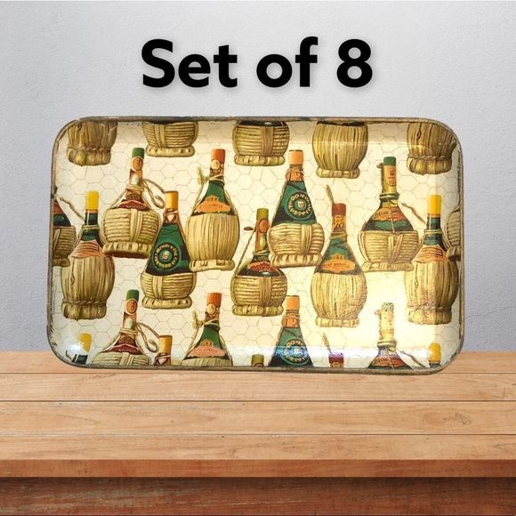 Dining | 196s Retro Hand Painted Appetizer Trays | Poshmark